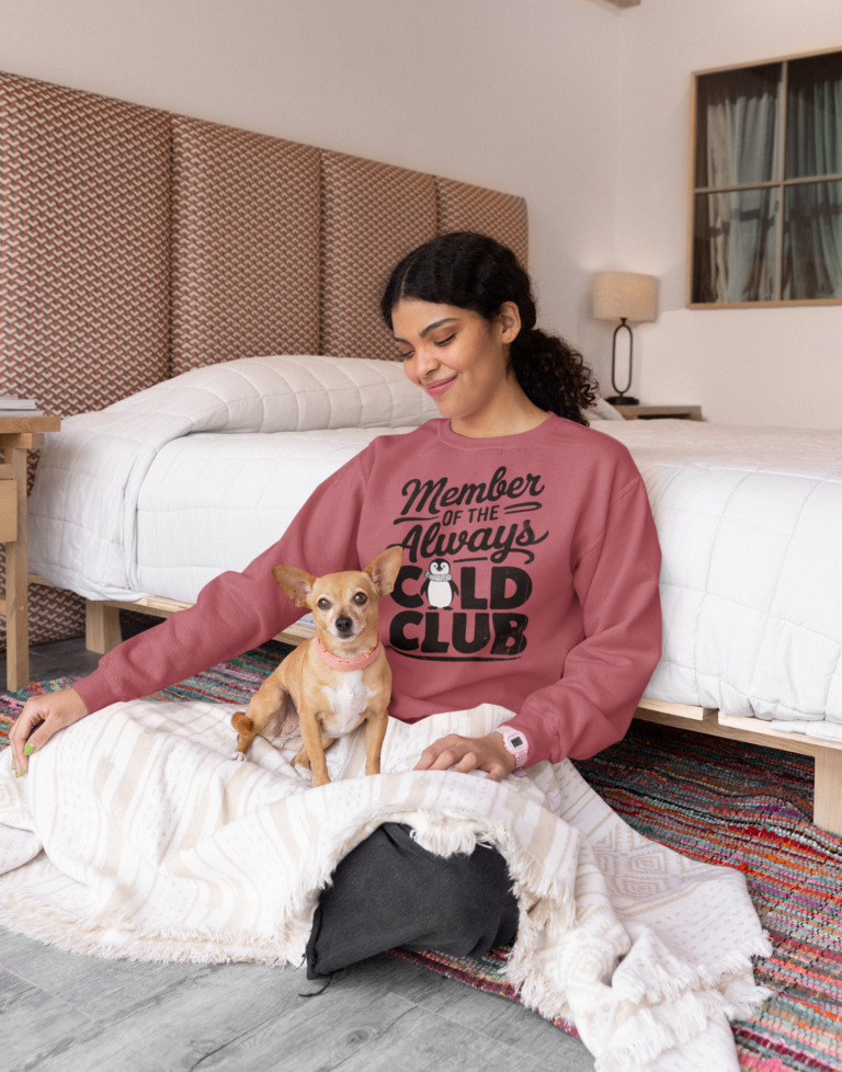 Member of the Always Cold Club – Unisex Crewneck Sweatshirt – RCS Print ...