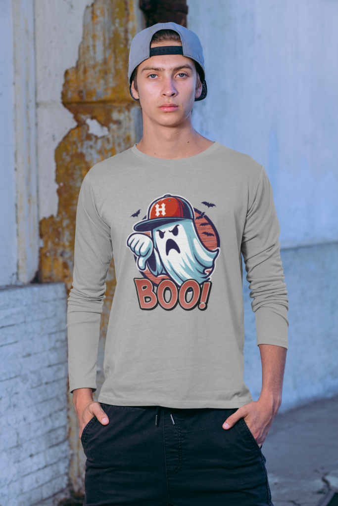 Boo! – Long Sleeve Tee – RCS Print Shop | T-Shirts, Hoodies ...